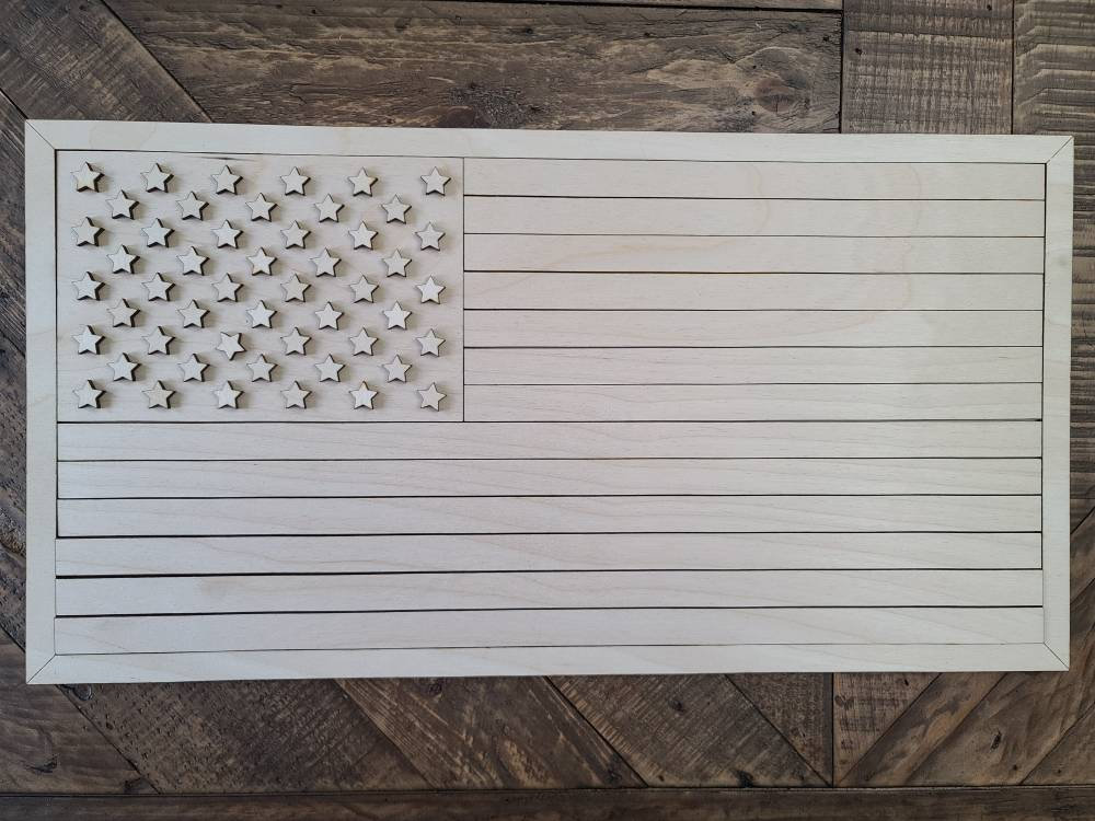 Diy American Flag Sign | 4th Of July Party | Diy Sign | Craft Project ...